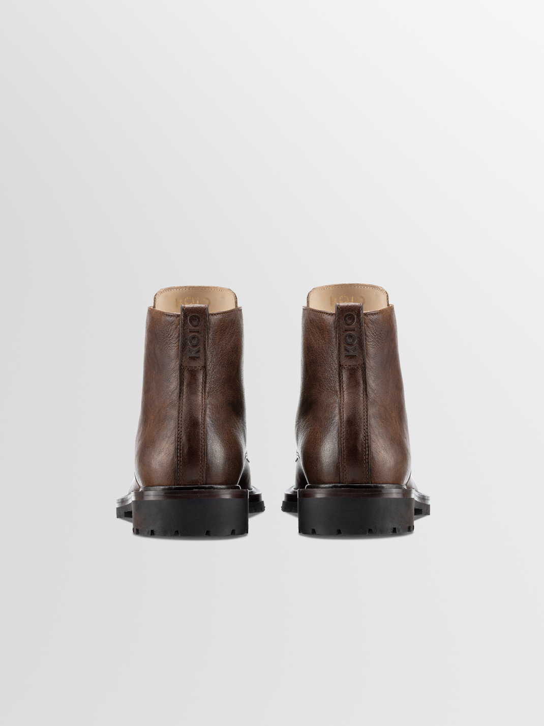 Men's Brown Leather Lace-Up Boot | Bergamo in Anchor | Koio